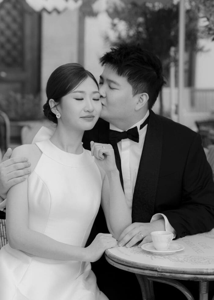 Pre-wedding photoshoot in Paris: bride wore 3 dresses - Claire Morris ...